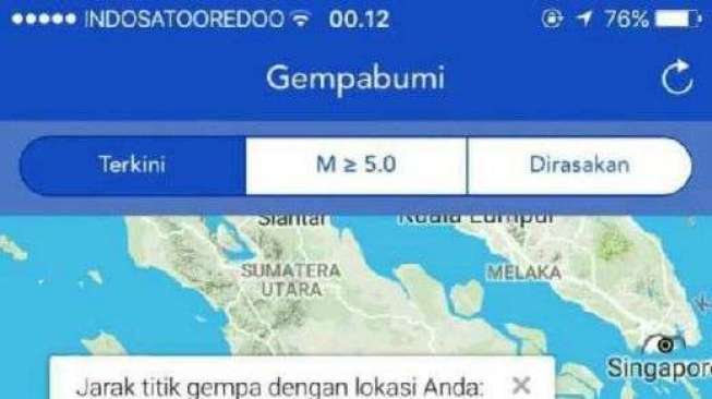 Gempa Bumi di Mentawai 6,2 SR Dini Hari Ini Tak Berpotensi Tsunami