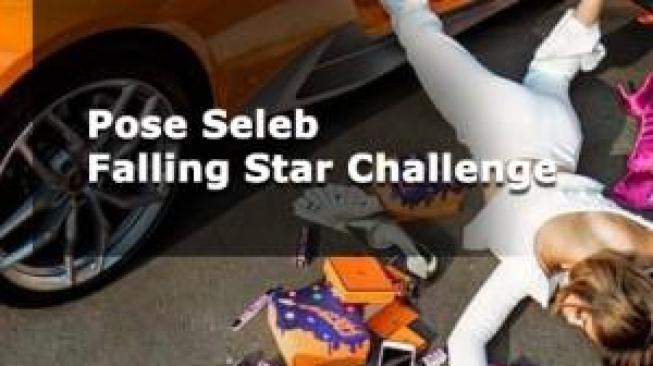 6 Pose Seleb Indonesia Saat Kena Demam Falling Star Challenge, Cantik ...