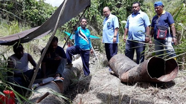 Pipa PDAM Intake Kojabu Tersumbat Material Banjir