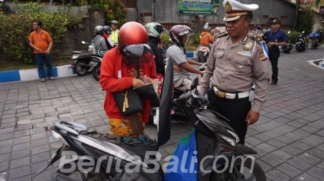 3 Hari Operasi Patuh Agung, Polresta Denpasar Sita 18 Unit Motor