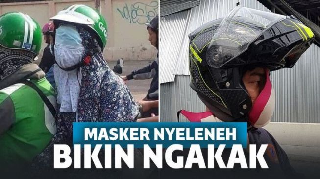 Kelewat Absurd, Model Masker yang Dipakai Orang Ini Kocak Abis!