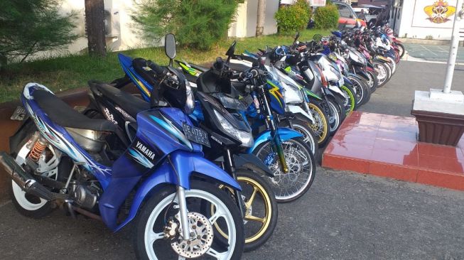 Sudah 31 Motor Balapan Liar Dikandangkan Di Mapolresta Ambon