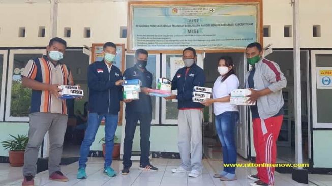 MPPI Belu Kembali Salurkan 1.200 Masker dan Face Shield ke 3 Puskesmas