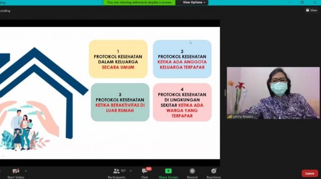 Kemen PPPA : Jaga Keluarga Kita, Terapkan Protokol Kesehatan Keluarga