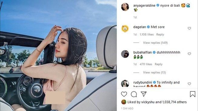 Anya Geraldine Unggah Pose Cantik di Bali, Warganet Fokus ke Bagian Ini!
