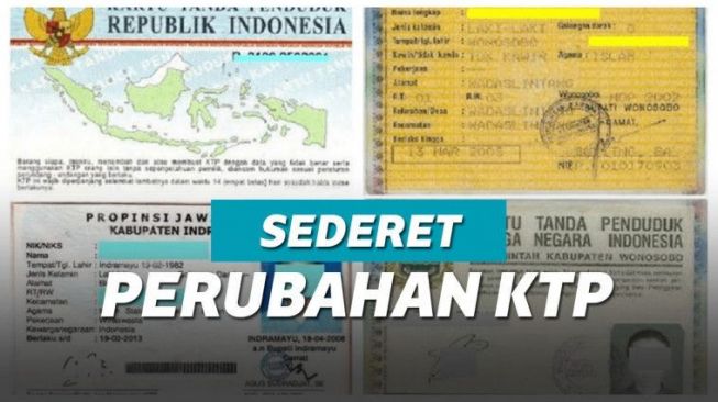 Beda 180 Derajat, Ini Perubahan Bentuk KTP dari Zaman Penjajahan sampai Sek