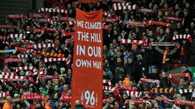 Fans Liverpool Identik dengan Angka 96, Ini Maknanya