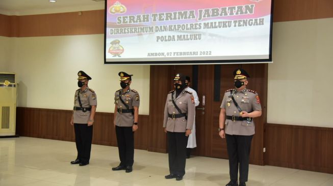 Resmi Berganti, Kapolda Sertijab Dirreskrimum dan Kapolres Maluku Tengah