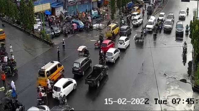 Situasi Arus Lalulintas Kota Medan Selasa 15 Februari 2022 Pagi