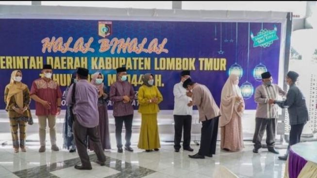 Rayakan Lebaran, Pemkab Lotim Gelar Halal Bihalal di Pendopo