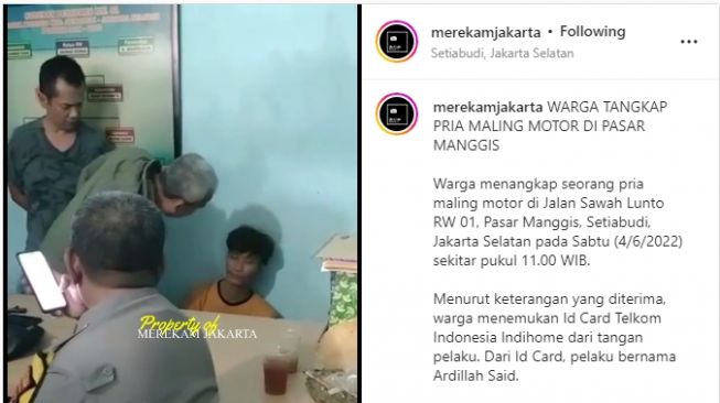 Aksi Sales IndiHome Maling Motor di Jaksel, AS Sempat Curhat Satu Jam ...