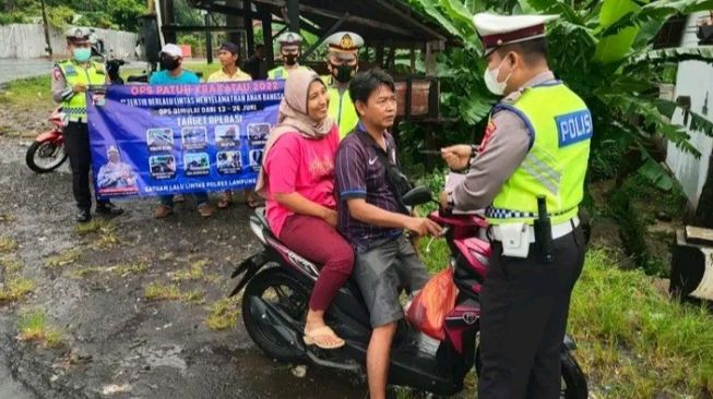 Tiga Hari Operasi Patuh di Lampung, 113 Pengendara Ditindak Polisi