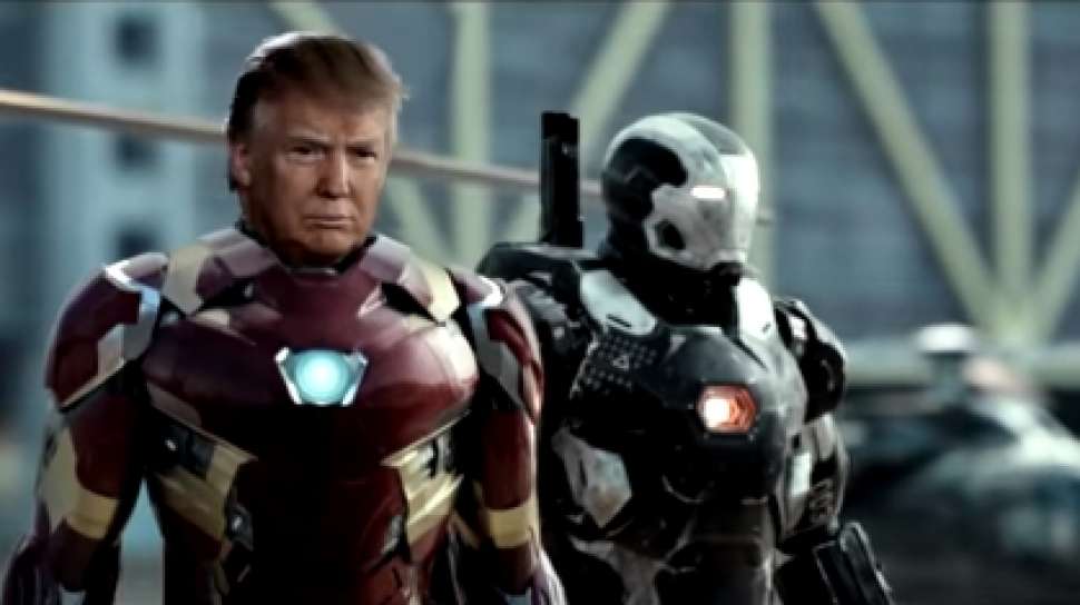 VIDEO: Donald Trump Jadi Iron Man di Film Captain America