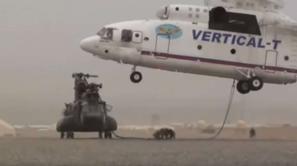 VIDEO: Helikopter Terbesar di Dunia Ini Mampu Angkat Helikopter