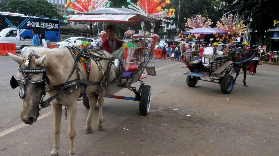 Delman Kembali Beroperasi di Monas