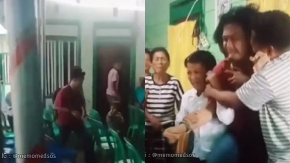 Viral Anak Rantau Berlari sampai Tiba di Depan Peti Jenazah Orang Tua, Mengiris Hati