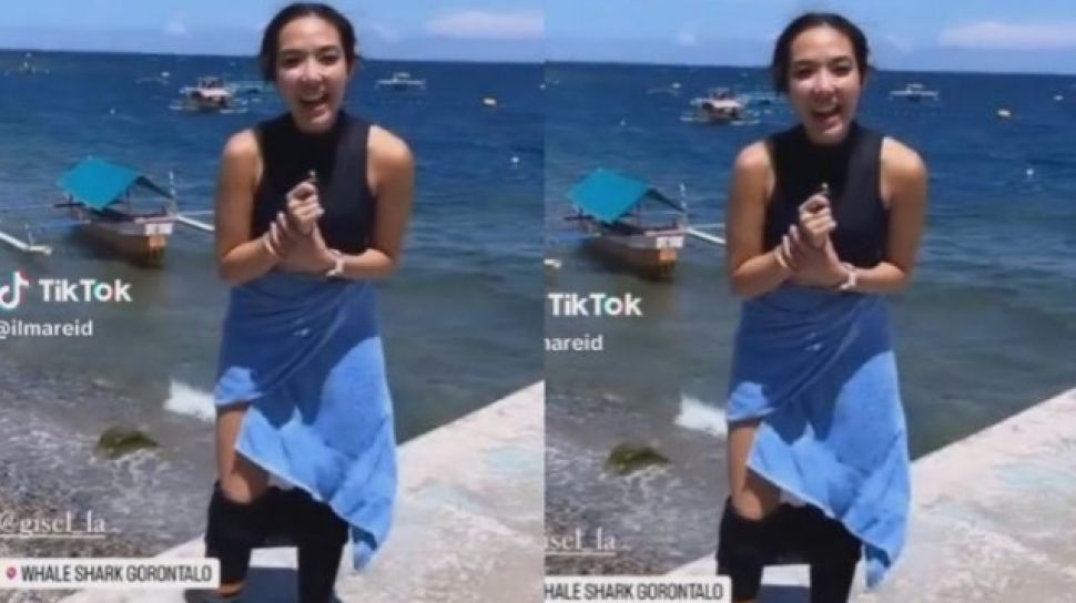 Celana Gisel Melorot Saat Diwawancara, Netizen: Dia Kenapa Sih?