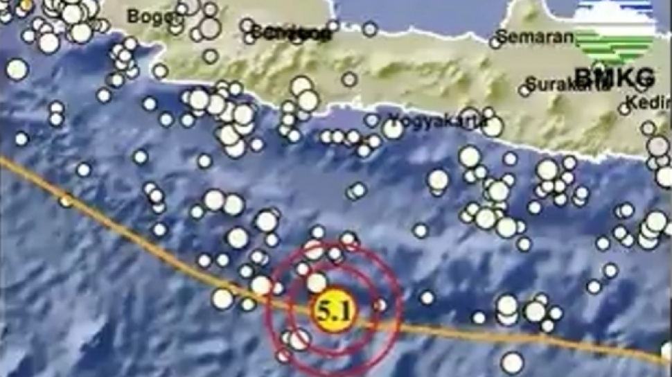 Gempa Pangandaran Magnitudo 5,1 Tak Berpotensi Tsunami
