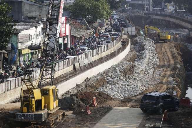 Progres Pembangunan Underpass Mampang Kuningan