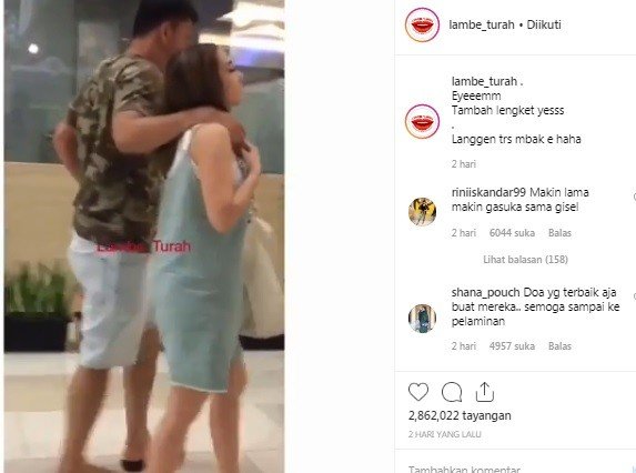 Makin Lengket, Wijin Rangkul Gisella Anastasia