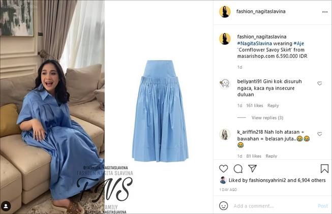 Ternyata Mahal Gila, Warganet Kaget Lihat Total Harga Baju Polos Nagita Slavina