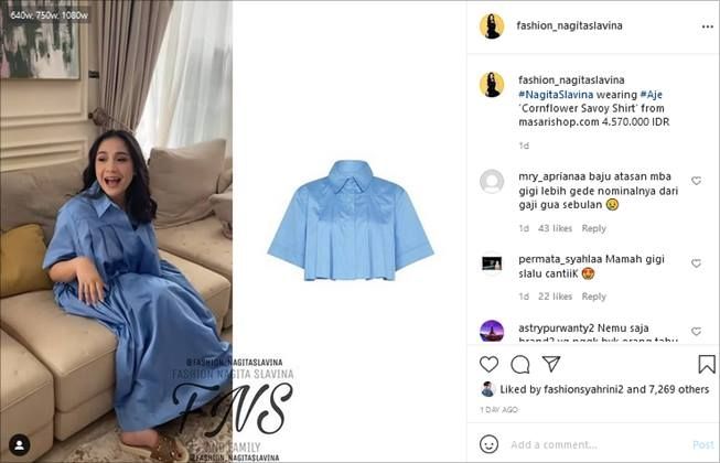 Ternyata Mahal Gila, Warganet Kaget Lihat Total Harga Baju Polos Nagita Slavina