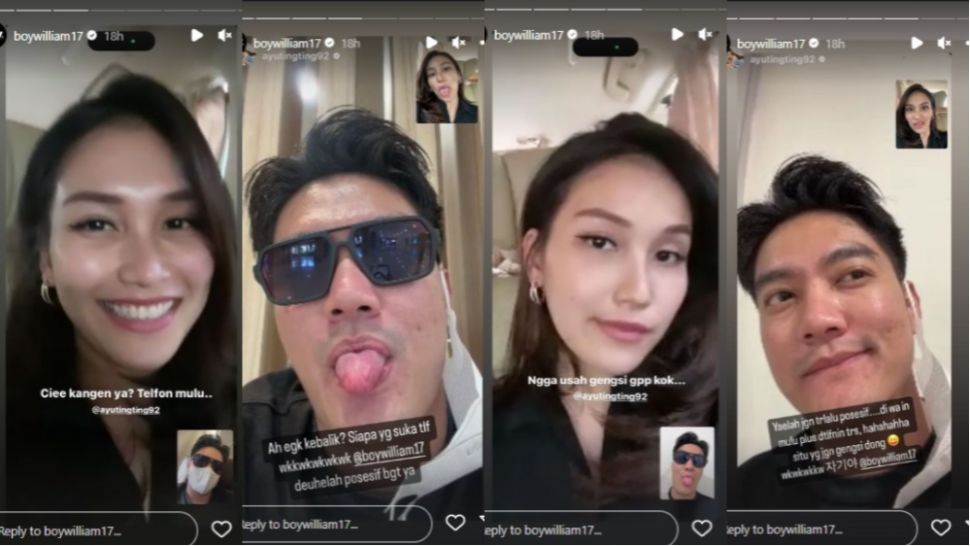 Cie Ayu Ting Ting dan Boy William Telfonan Terus, Kode Keras Saling Posesif?