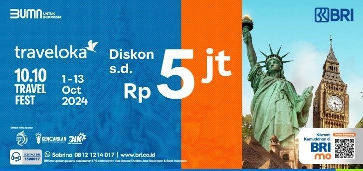 Rencanakan Liburan Mudah dan Hemat di Promo 10.10 Travel Fest Traveloka ...