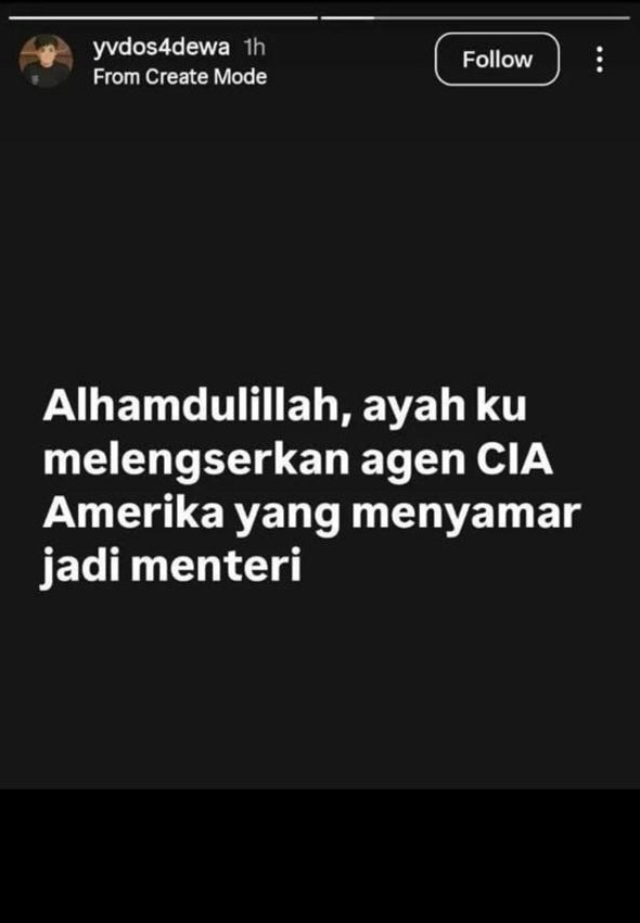 Akun IG Yudo Sadewa, Anak Purbaya Yudhi Sadewa Hilang Usai Ejek Sri ...