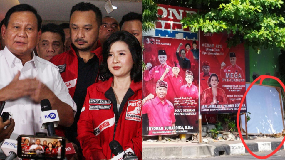 Baliho PSI Bali Dibongkar Banjar Adat, Efek dari Kunjungan Prabowo ... Baliho PSI Bali Dibongkar Banjar Adat, Efek dari Kunjungan Prabowo ...